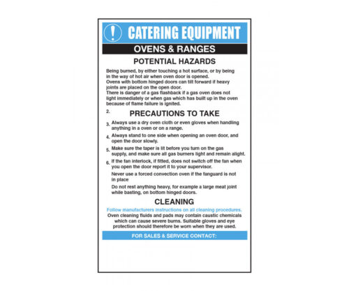 Catering equipment safety sign range | Mileta Signs And Displays Limited
