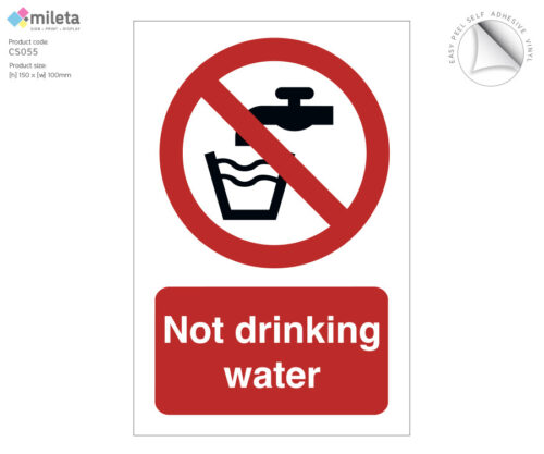 Not Drinking Water Notice