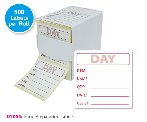 Food Preparation Label - Mileta Signs and Displays Limited