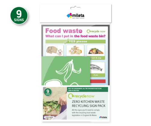 Kitchen Waste Recycling Sign Pack