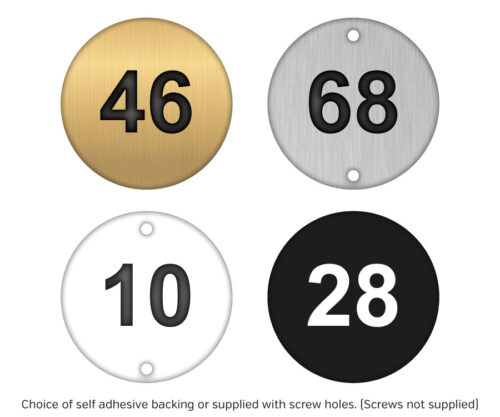 Engraved Table Number Discs