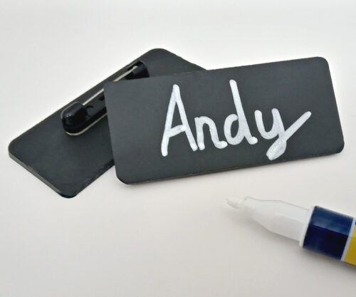 HPL Chalkboard Name Badges - AB111 - Multipack - Mileta Signs and ...