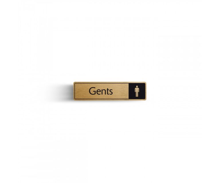 DM030 - Gents with Symbol Door Sign - Mileta Signs and Displays Limited