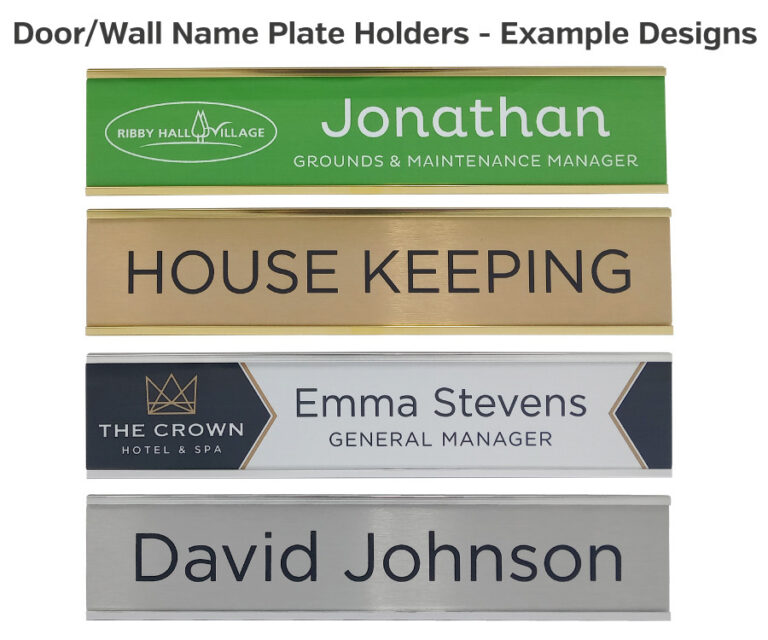 Aluminium Wall Mounted Name Plate Holders | Mileta Signs & Displays Limited