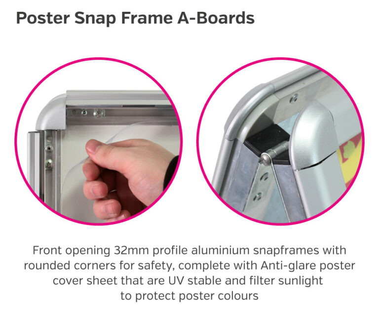 Poster Snap Frame A-Board | Mileta Signs & Displays Limited