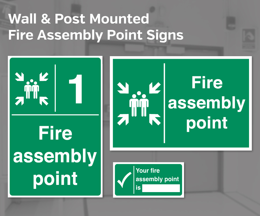 Fire Escape & Fire Assembly Point Signs Archives - Mileta Signs and ...