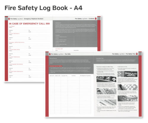 Fire Safety Log Book - A4 - Mileta Signs and Displays Limited