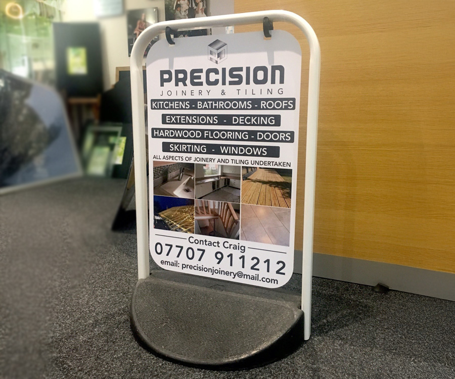 Swing Pavement Signs - Mileta Signs and Displays Limited