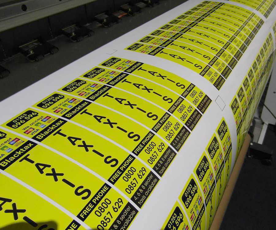 Printed Vinyl Graphics & Large Format Stickers - Mileta Signs and ...