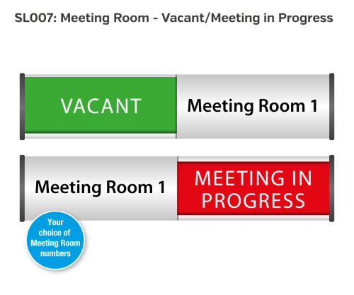 Meeting Room Sliding Door Sign - Mileta Signs and Displays Limited